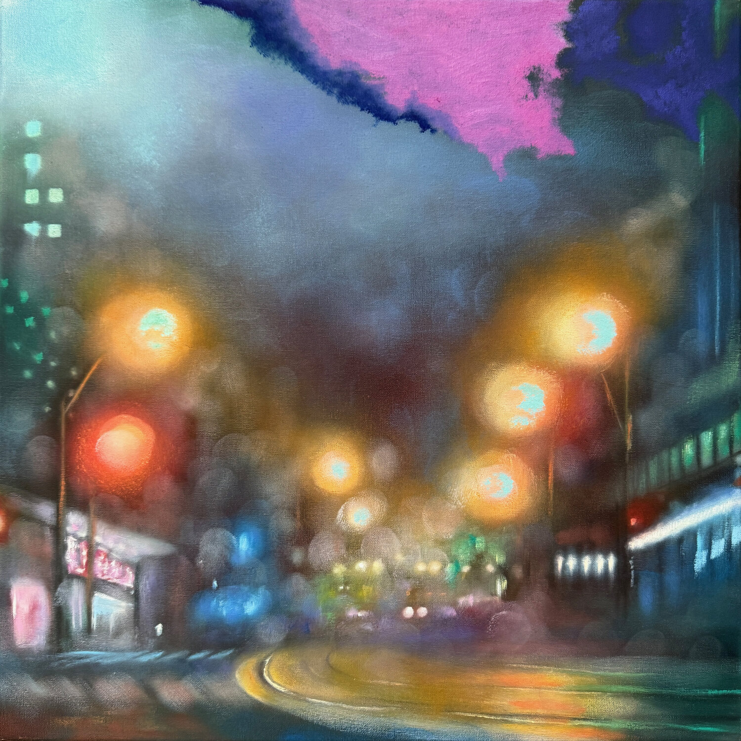 As it seems von Angela Wichmann (2024): Malerei Öl auf Leinwand - Singulart