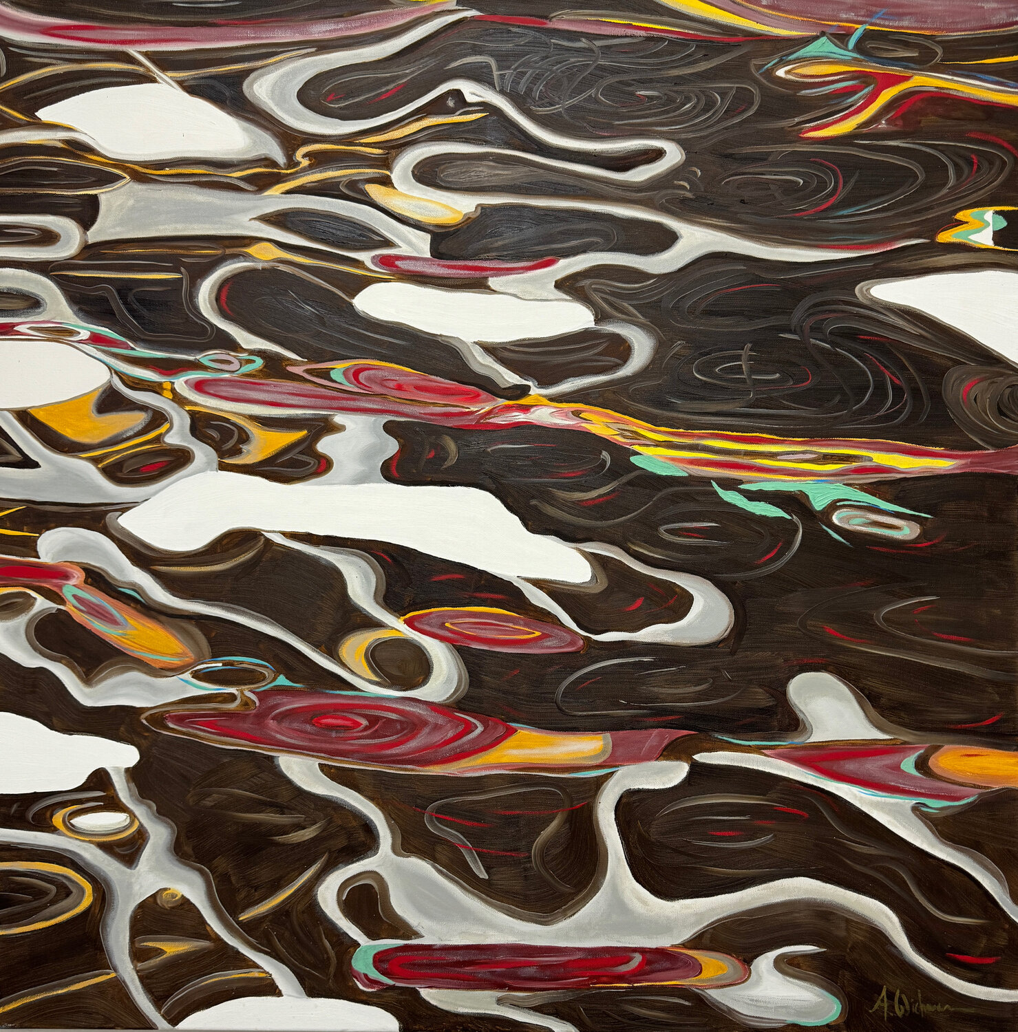 The Flow by Angela Wichmann (2017) : Painting Oil on Canvas - Singulart