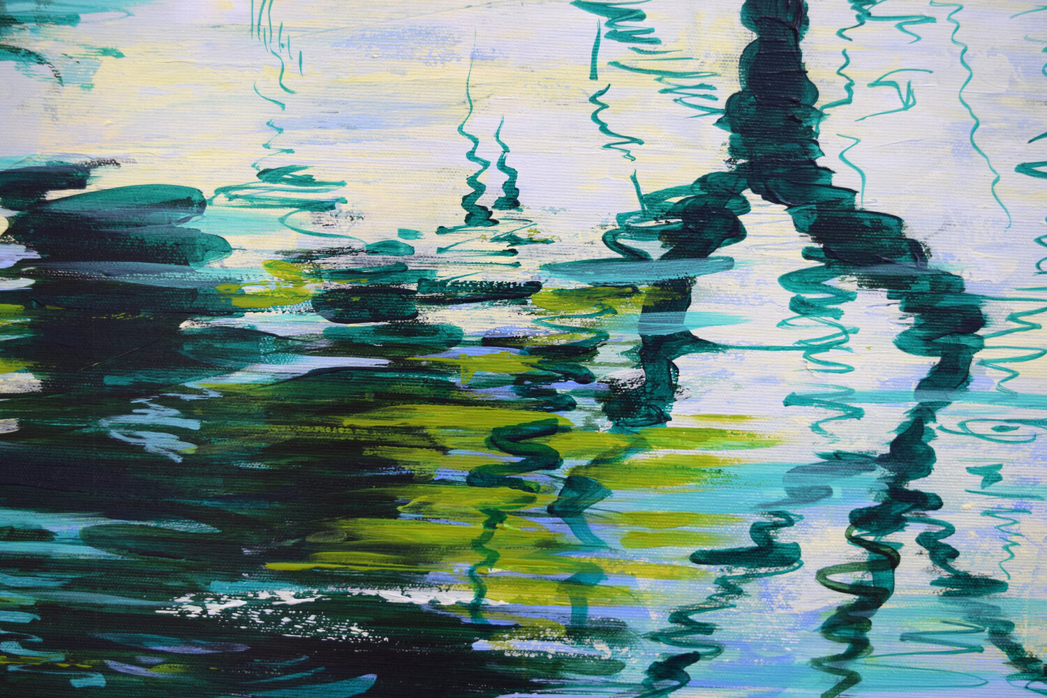 Transparent mirror by Erika Balla (2022) : Painting Acrylic on Canvas ...