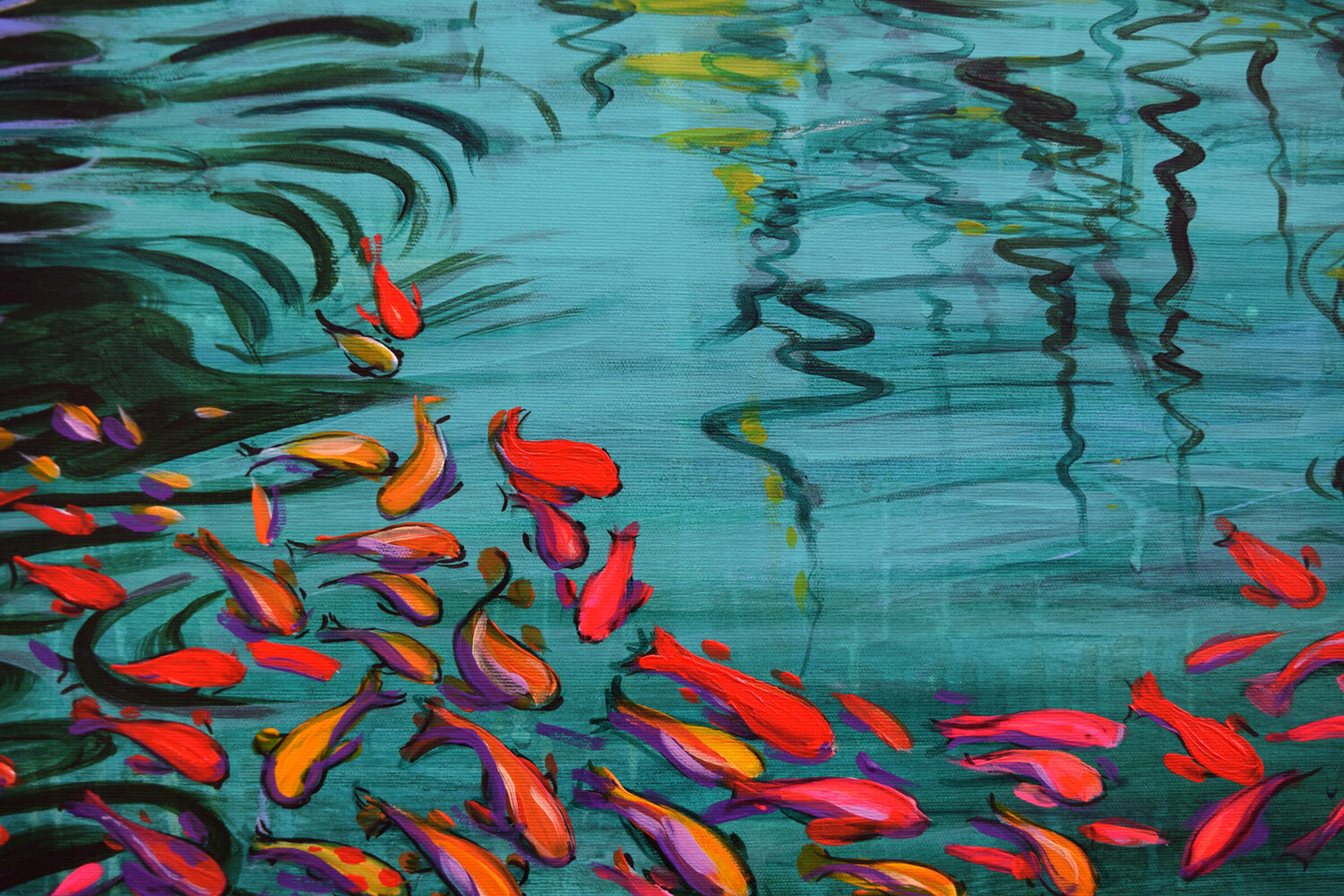 Transparent mirror by Erika Balla (2022) : Painting Acrylic on Canvas ...