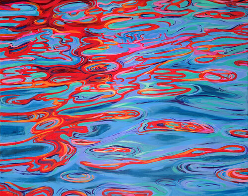 Transparent mirror by Erika Balla (2022) : Painting Acrylic on Canvas ...
