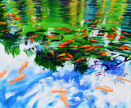 Transparent mirror by Erika Balla (2022) : Painting Acrylic on Canvas ...