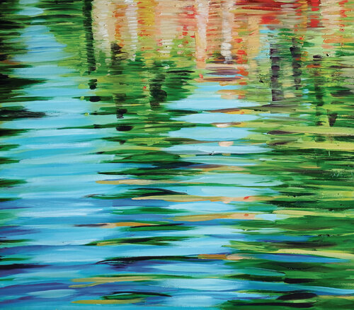 Transparent mirror by Erika Balla (2022) : Painting Acrylic on Canvas ...