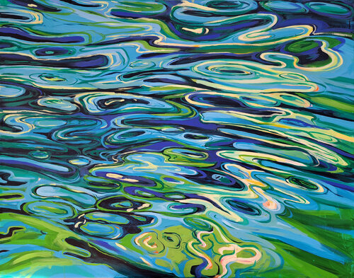 Transparent mirror by Erika Balla (2022) : Painting Acrylic on Canvas ...