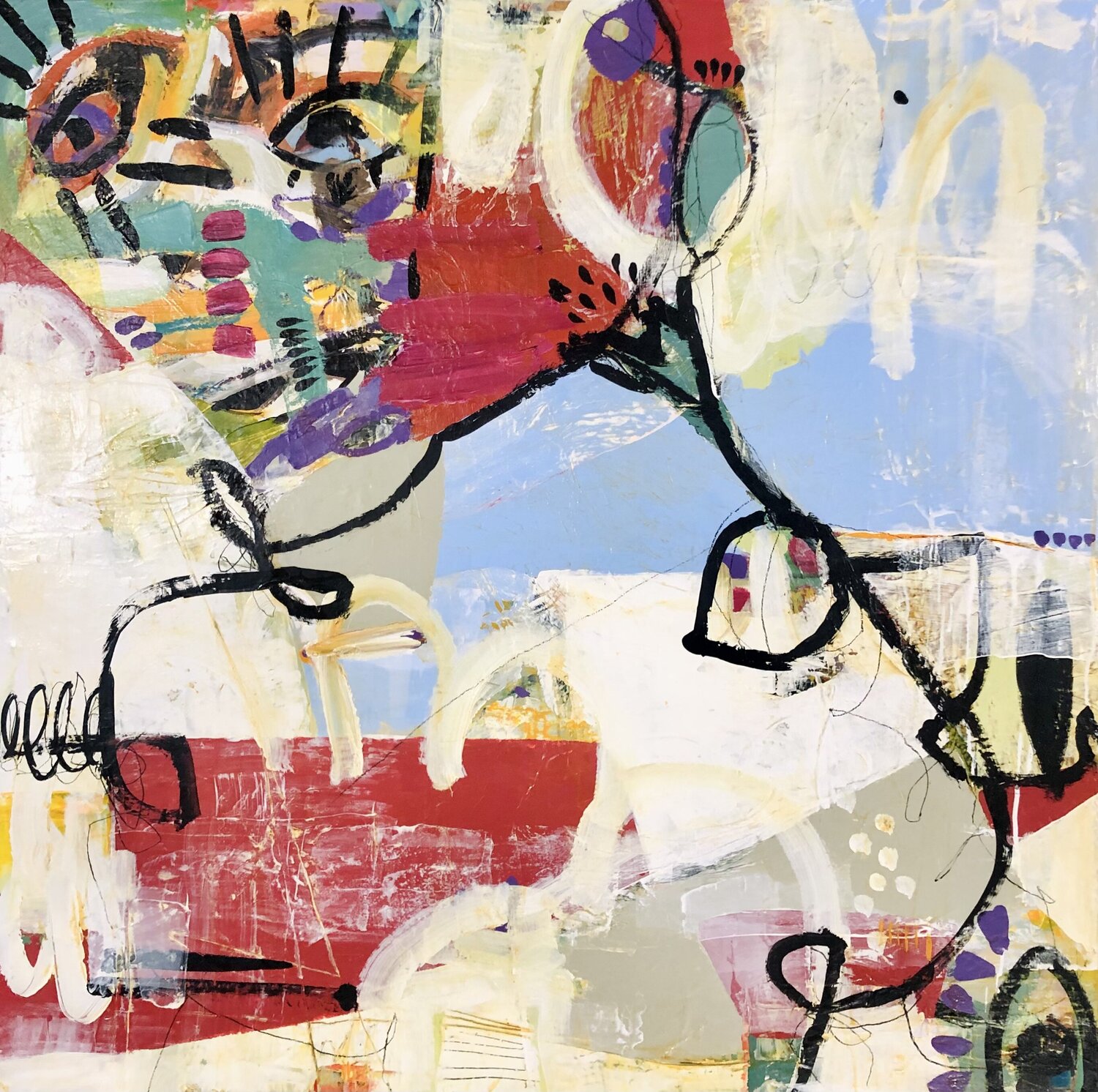 Smell The Roses by Lynette Reed (2023) : Painting Acrylic on Canvas ...