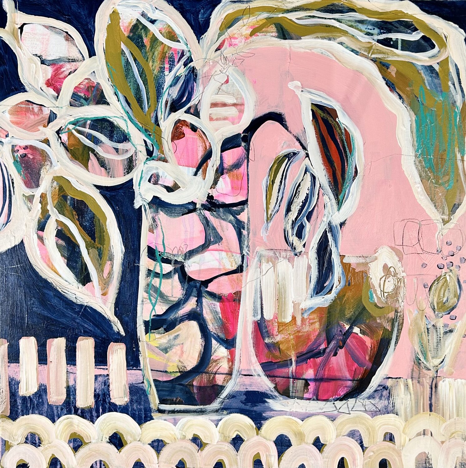 Market Flowers by Lynette Reed (2023) : Painting Acrylic on Canvas ...