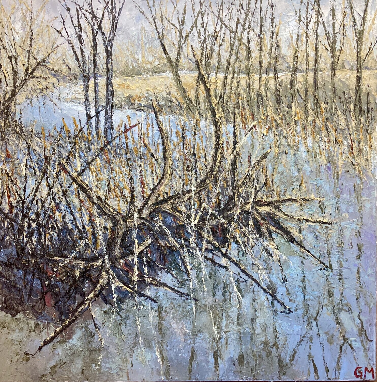 Nach dem Hochwasser by Günther Mika (2023) : Painting Oil on Canvas ...