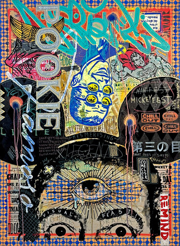 Mickey Pookie Salvador by Tadas Sokolovas (2024) : Painting Acrylic ...