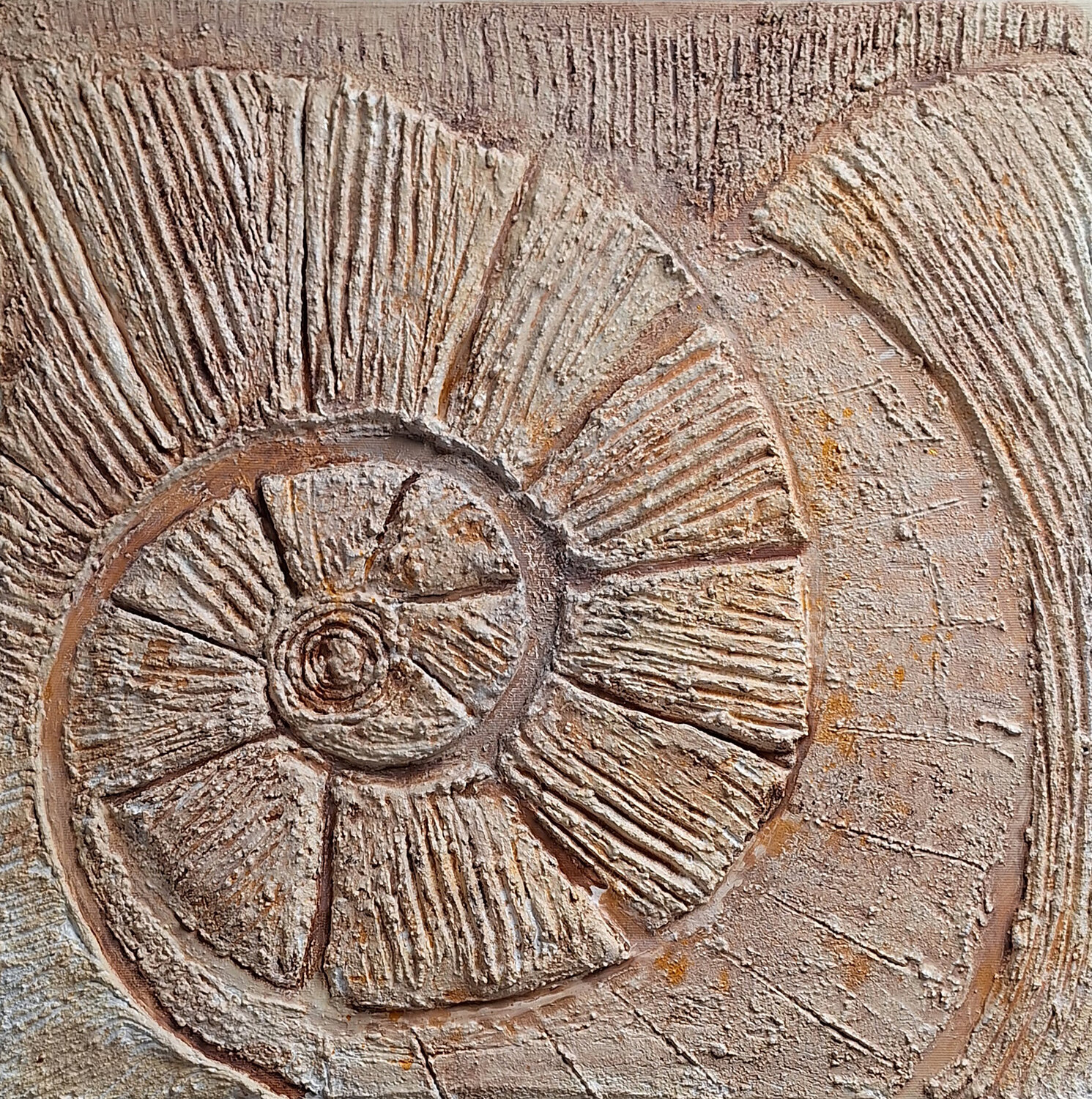 Fossile by CLAUDIA AMADESI (2024) : Painting Acrylic, Chalk on Canvas ...