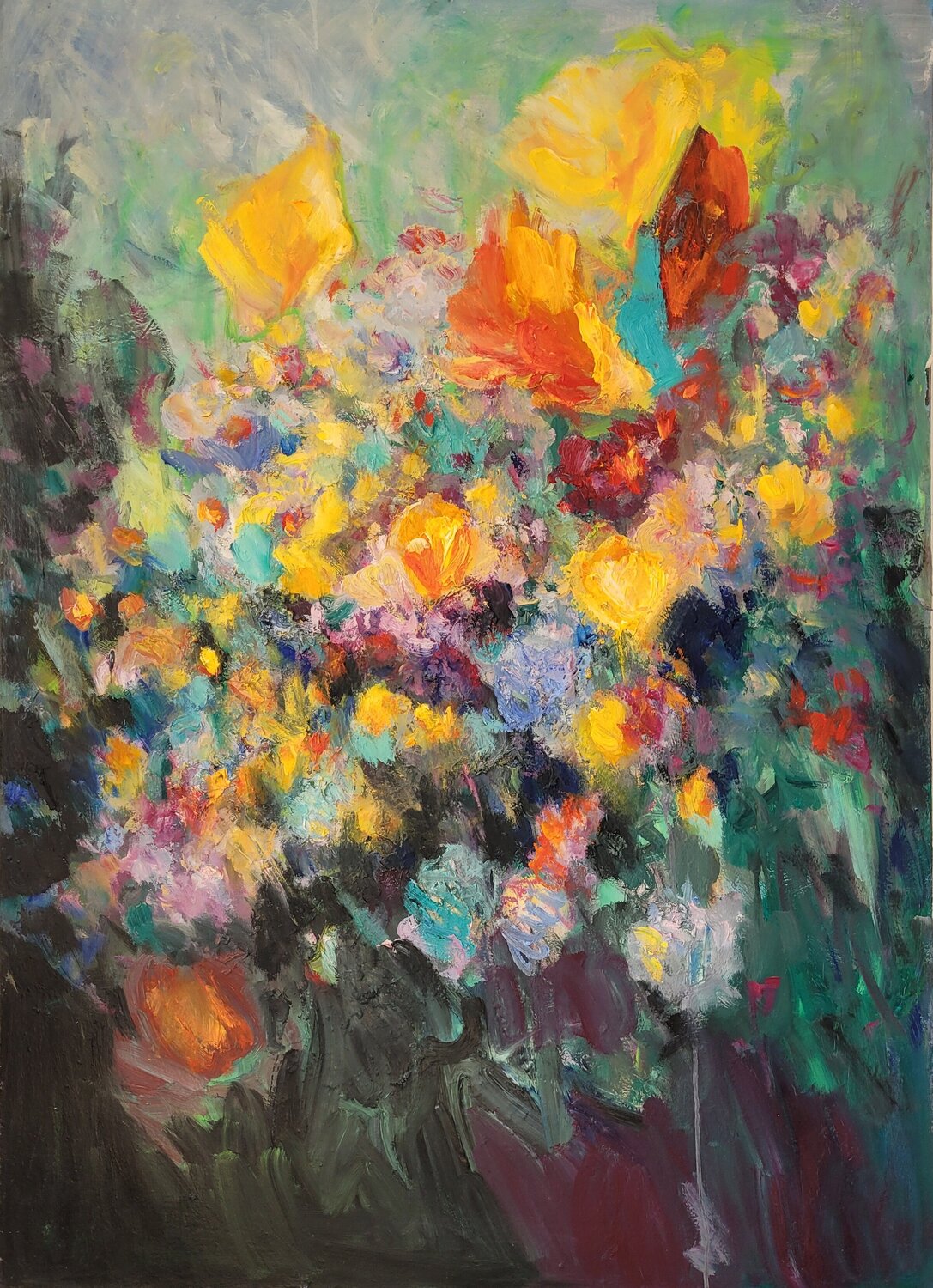 Garten Eden by Daniela Prokopetz (2022) : Painting Oil on Canvas ...