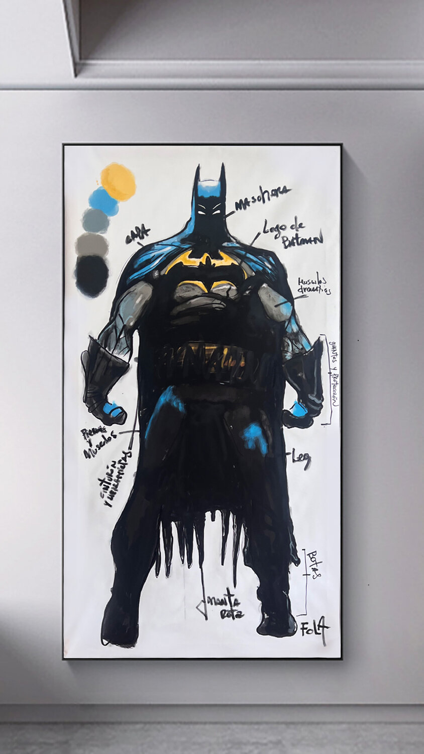 Abstract Batman Artwork