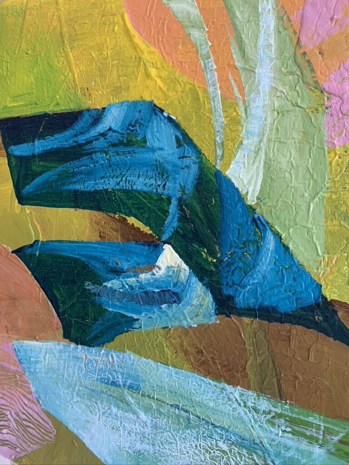 Abstract landscape.Green by Julia Hacker (2019) : Painting Acrylic on ...