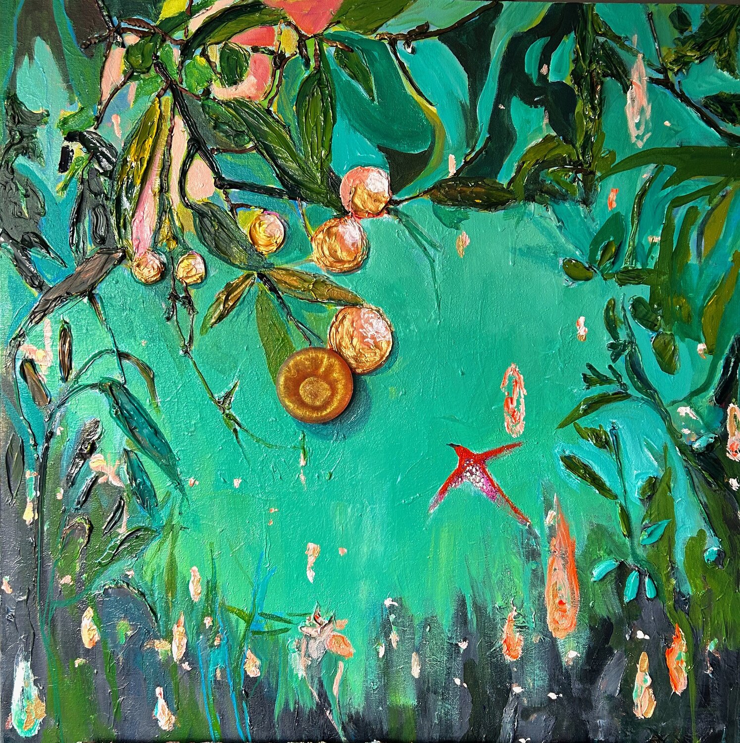 The bird in the sky by Julia Hacker (2023) : Painting Acrylic, Resin on ...