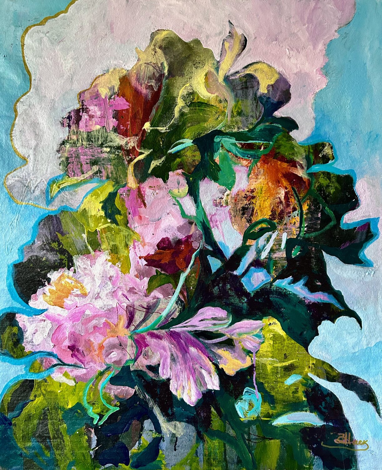 To be a flower.1 by Julia Hacker (2023) : Painting Acrylic on Canvas - Singulart