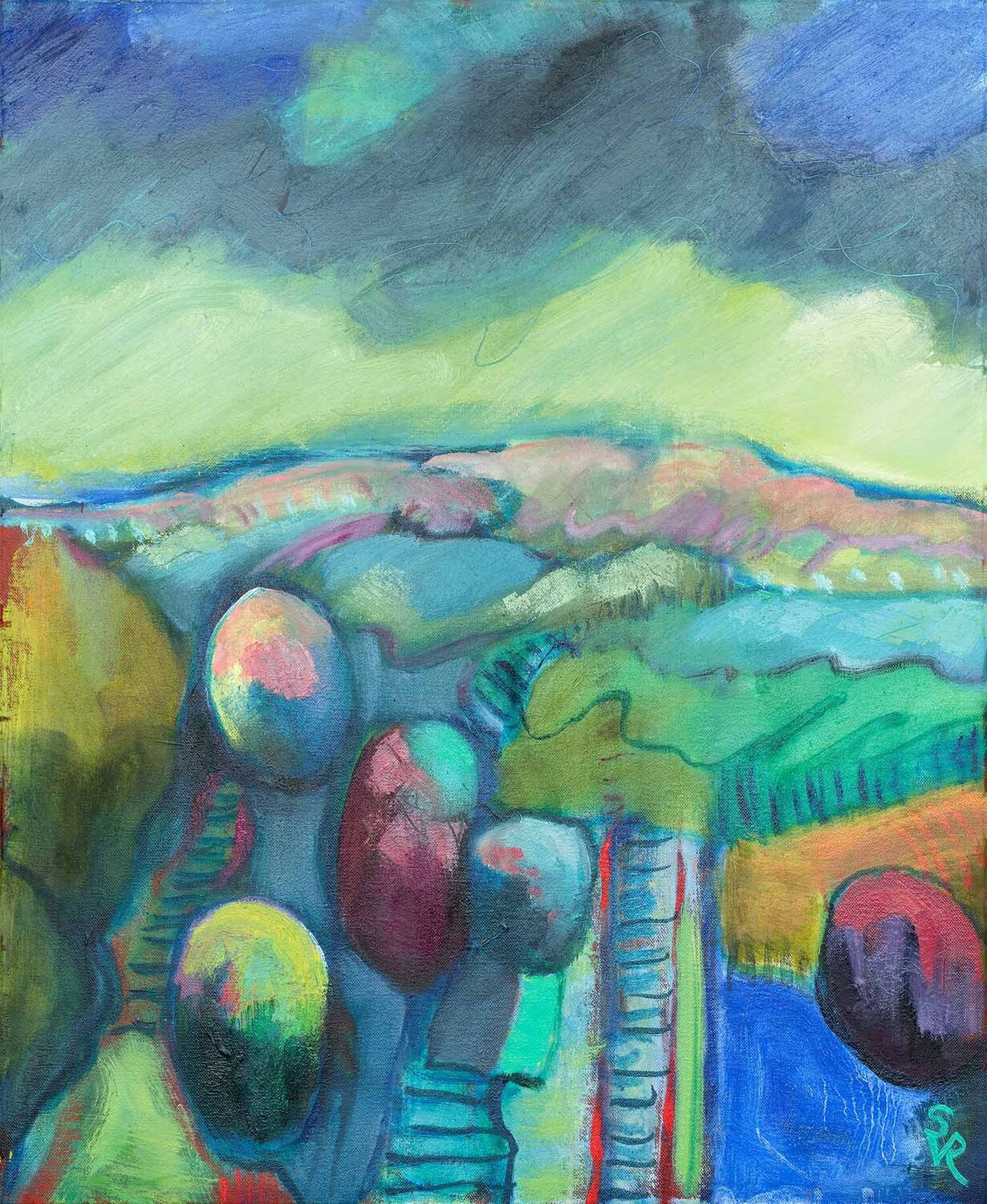 Boulders 4 by Soco Vara De Rey (2023) : Painting Acrylic, Oil on Canvas ...