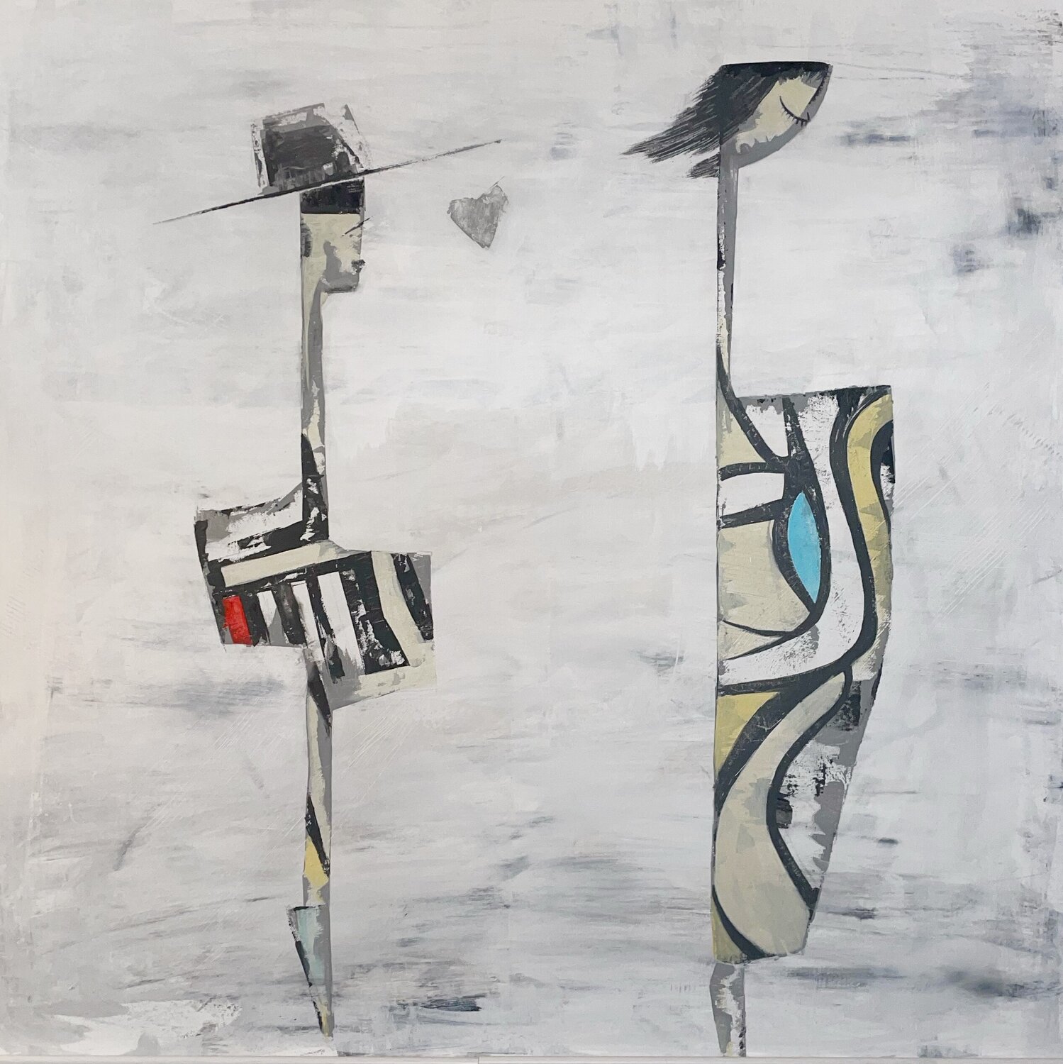 Verona von Marco Opel (2023): Malerei Acryl, Kreide auf Leinwand ...