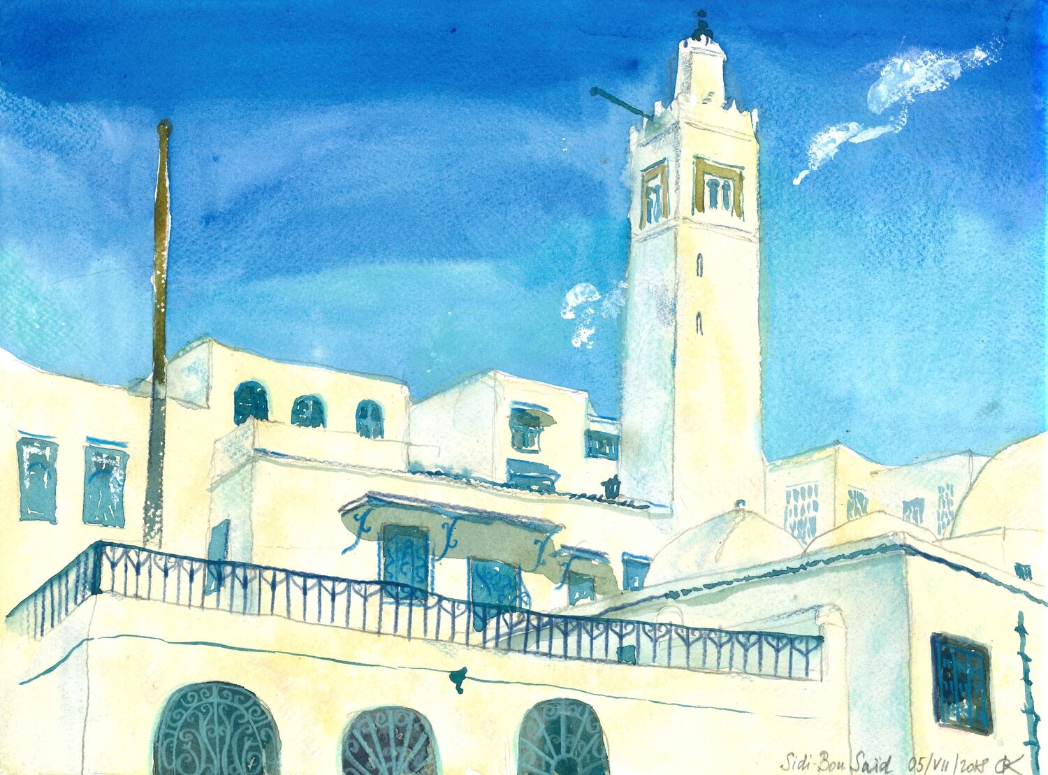 Sidi Bou Saïd. La mosquée / Sidi Bou Saïd. The Mosque by Olga Kataeva ...