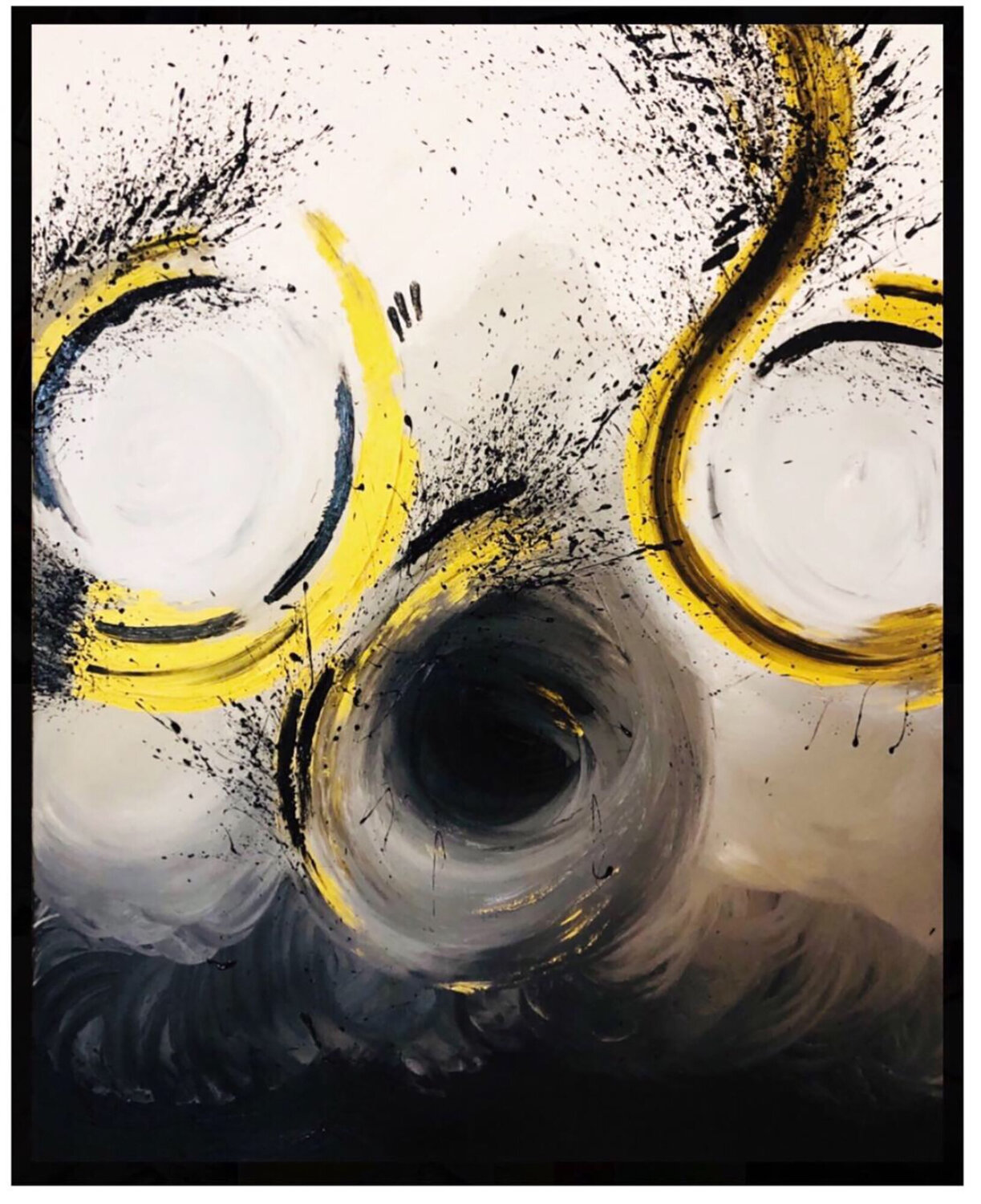Yellow Vortex by Kinjal Trivedi (2019) : Painting Acrylic on Canvas - Singulart