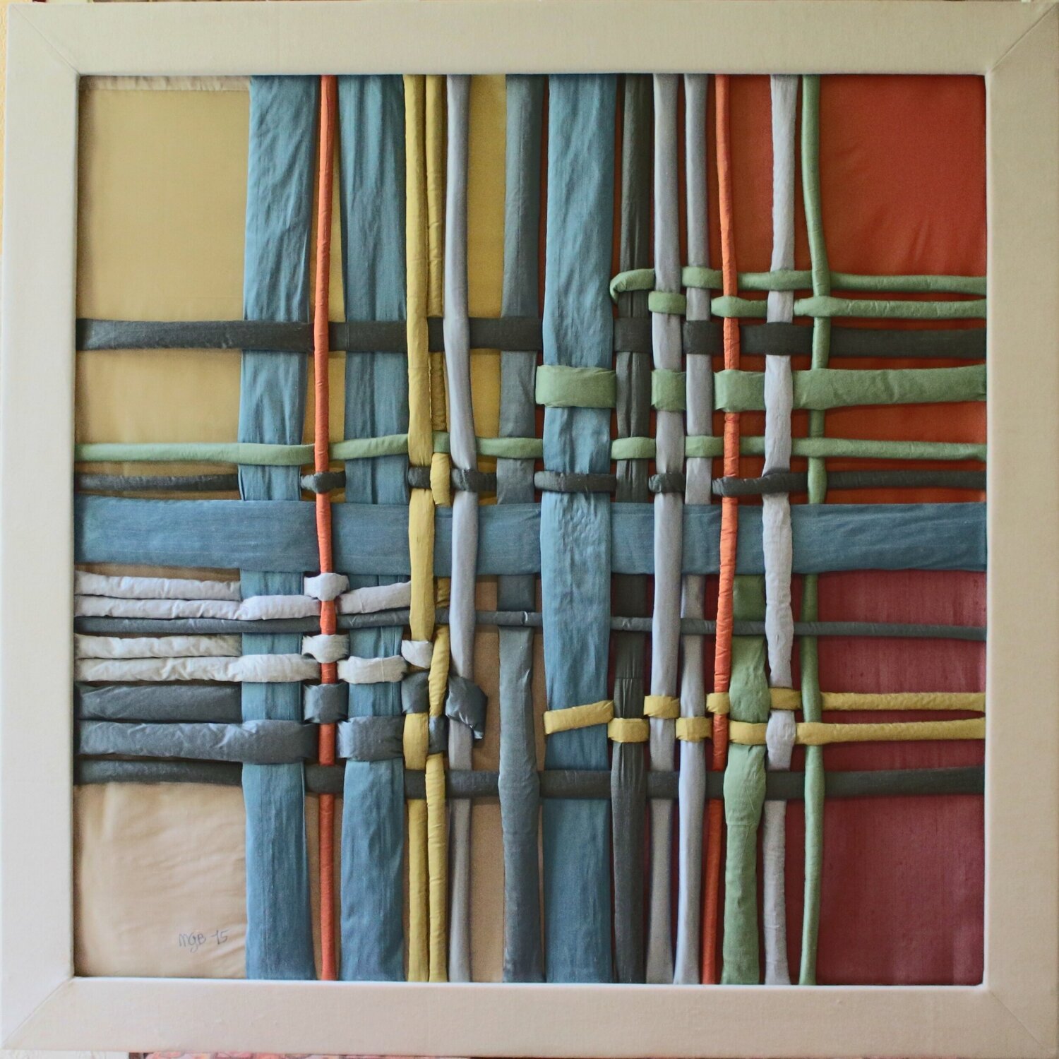 Tissage 1 by Marie-Ghislaine BEAUCE (2015) : Textile Cotton on Fabric ...