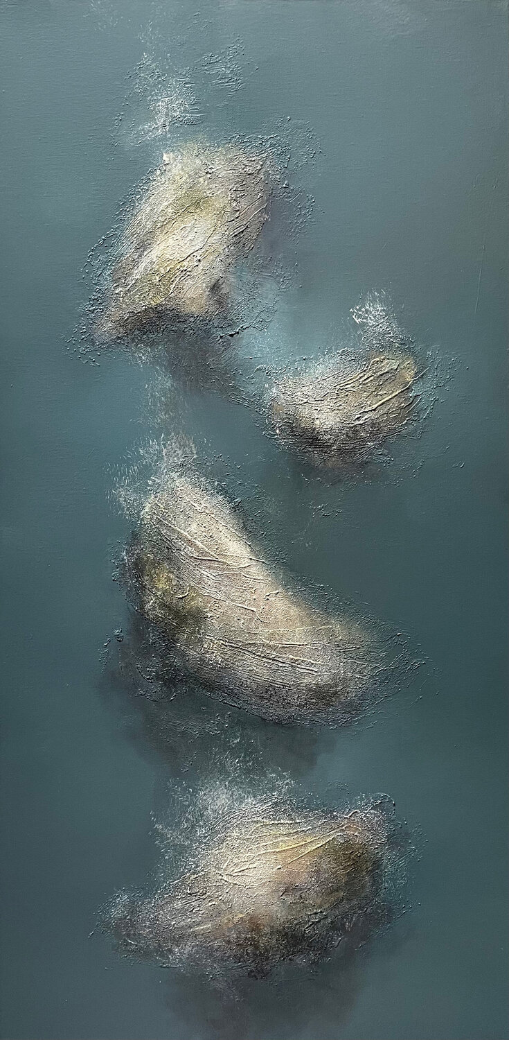 Ascent von Mona Barbu (2025): Malerei Acryl, Tinte auf Leinwand - Singulart