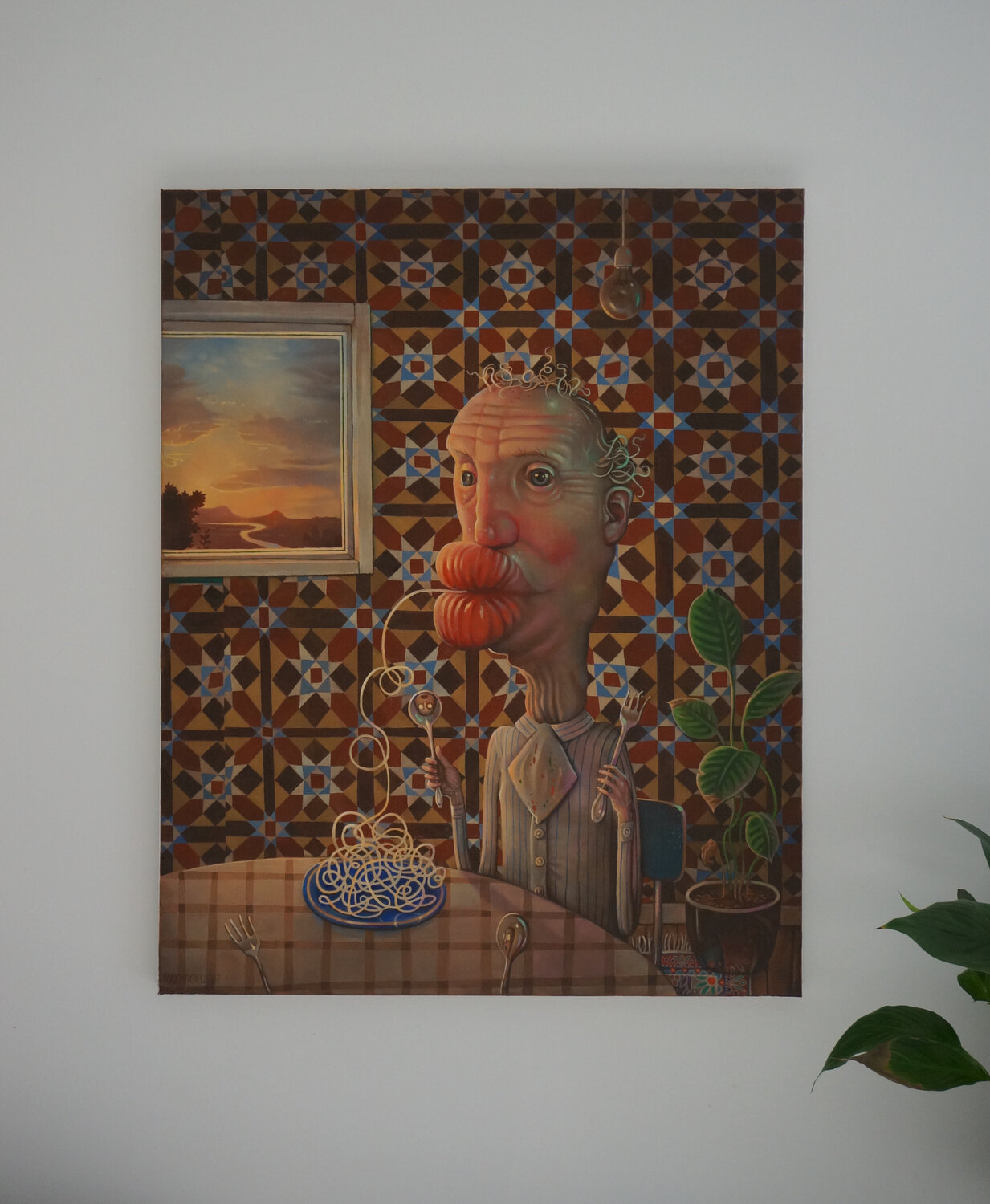 Sunset al dente by Rory Mitchell (2022) : Painting Oil on Canvas ...