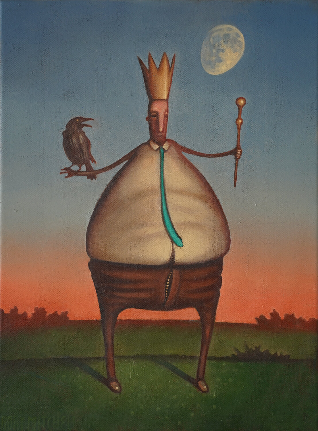 The rise and fall de Rory Mitchell (2024) : Peinture Huile sur Toile ...