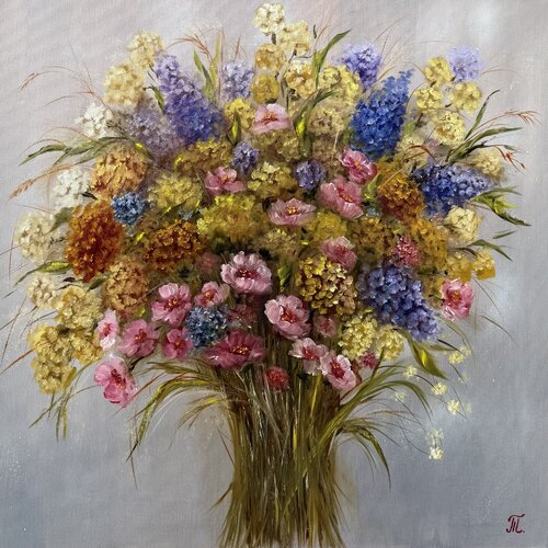 Bouquet of Tender Light by Tanja Frost (2026) : Painting Oil on Canvas ...