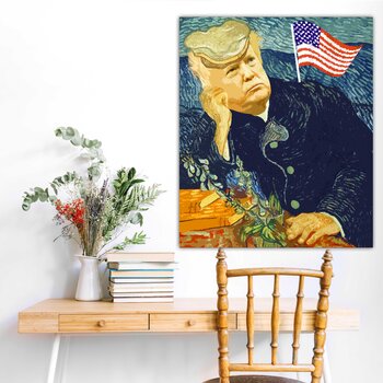 Donald Trump with Vincent van Gogh's Portrait of Dr. Gachet by Irina ...