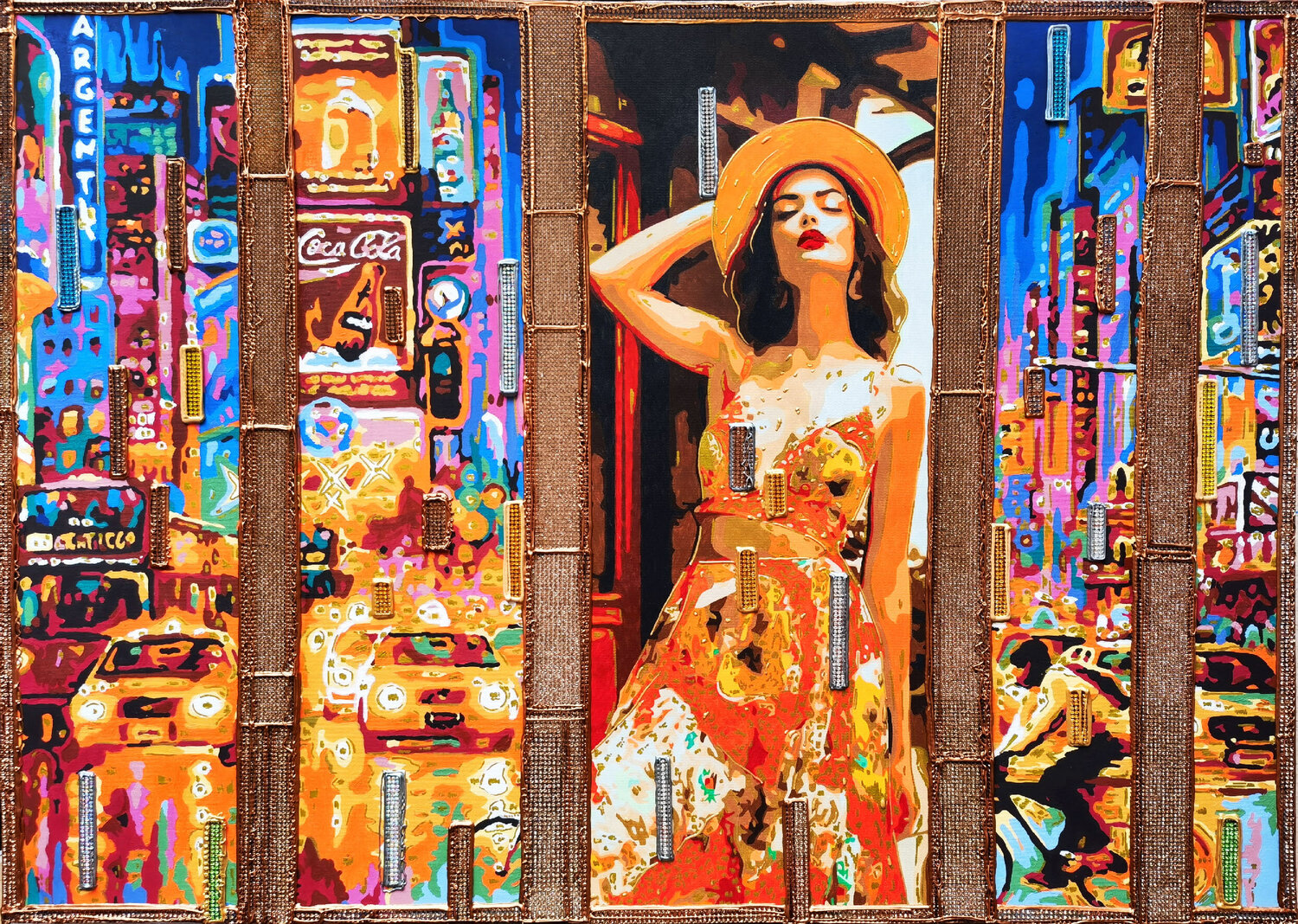 My New York by Irina BAST (2026) : Painting Acrylic, Objects on Canvas ...