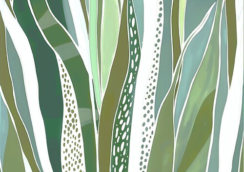 Plant code #10 by Valentyna Kniazieva (2025) : Painting Acrylic, Cotton ...