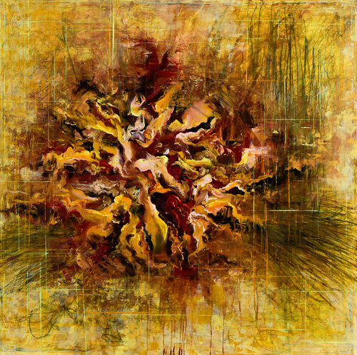 Imagination of Infinity 21-2 by Yumi Song (2021) : Painting Oil, Pencil ...
