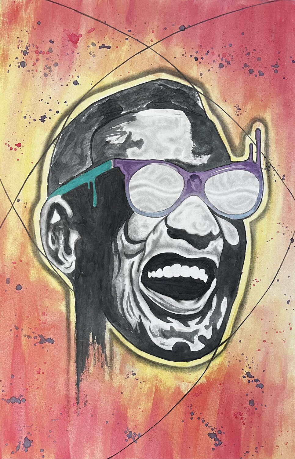 Ray by Aqua (2018) : Painting Acrylic, Pencil on Cardboard - Singulart