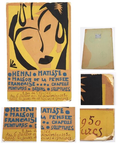 “Henri Matisse-Maison de la Pensee Francaise”, 1950, Chapelle Peintures ...
