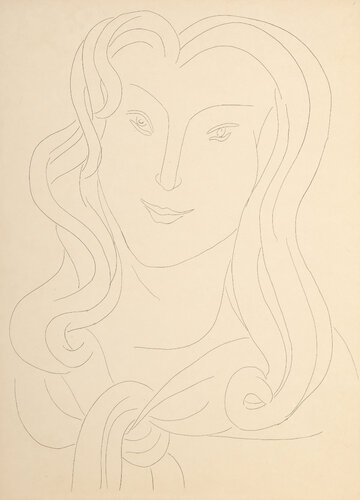 Portrait of Woman by Henri Matisse (1932) : Print Relief Printing ...