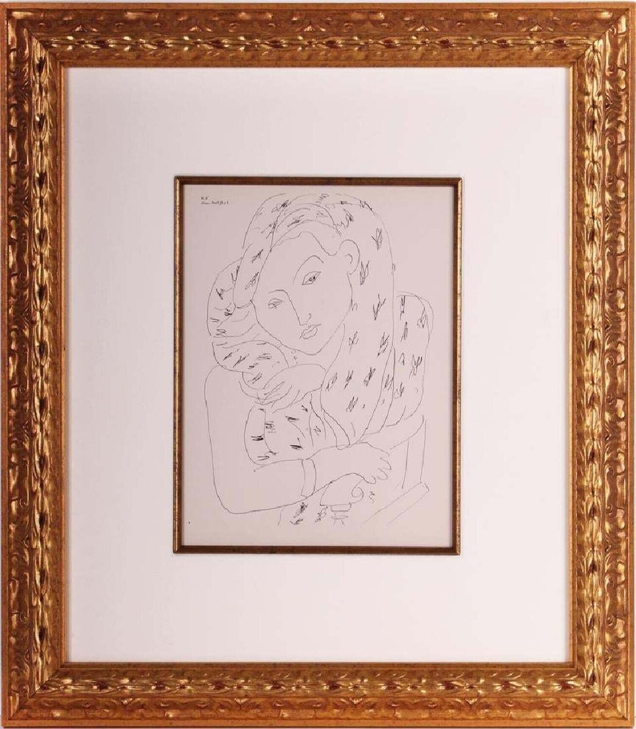 Portrait d'une Femme by Henri Matisse (1943) : Print Lithography ...