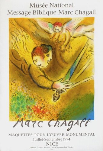 God Appears to Moses in the Burning Bush door Marc Chagall (1956 ...