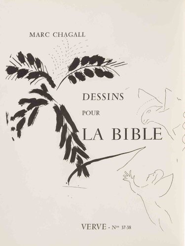 Frontispiece for "Dessins pour la Bible" by Marc Chagall (1960) : Print ...