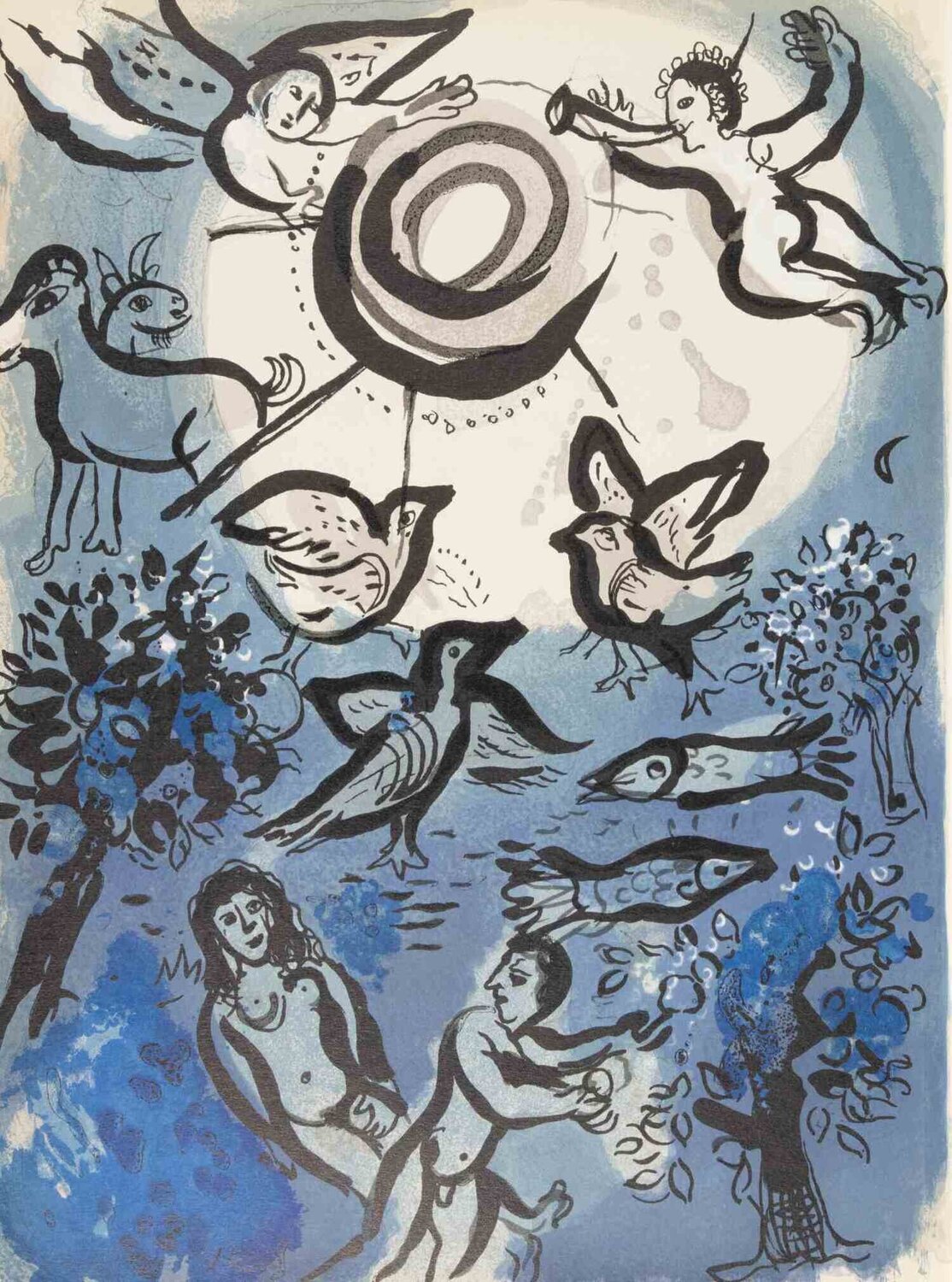 The Creation by Marc Chagall (1960) : Print Lithography - Singulart