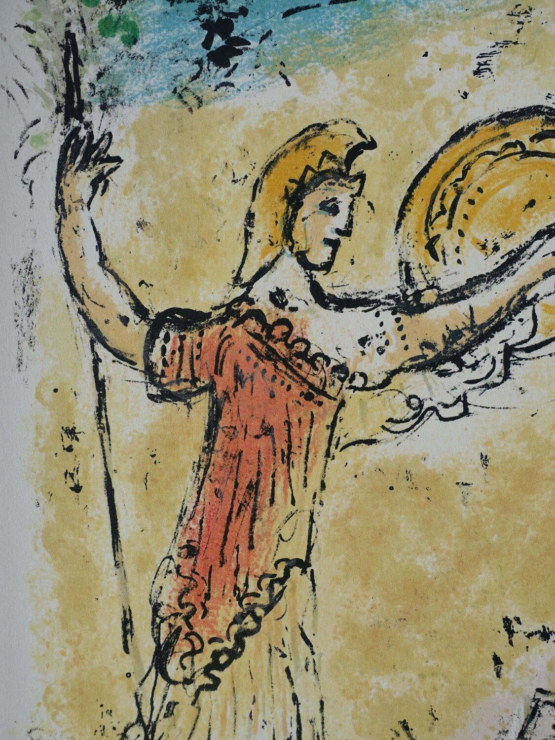 Télémaque à Athène de Marc Chagall (1989) : Édition Lithographie ...