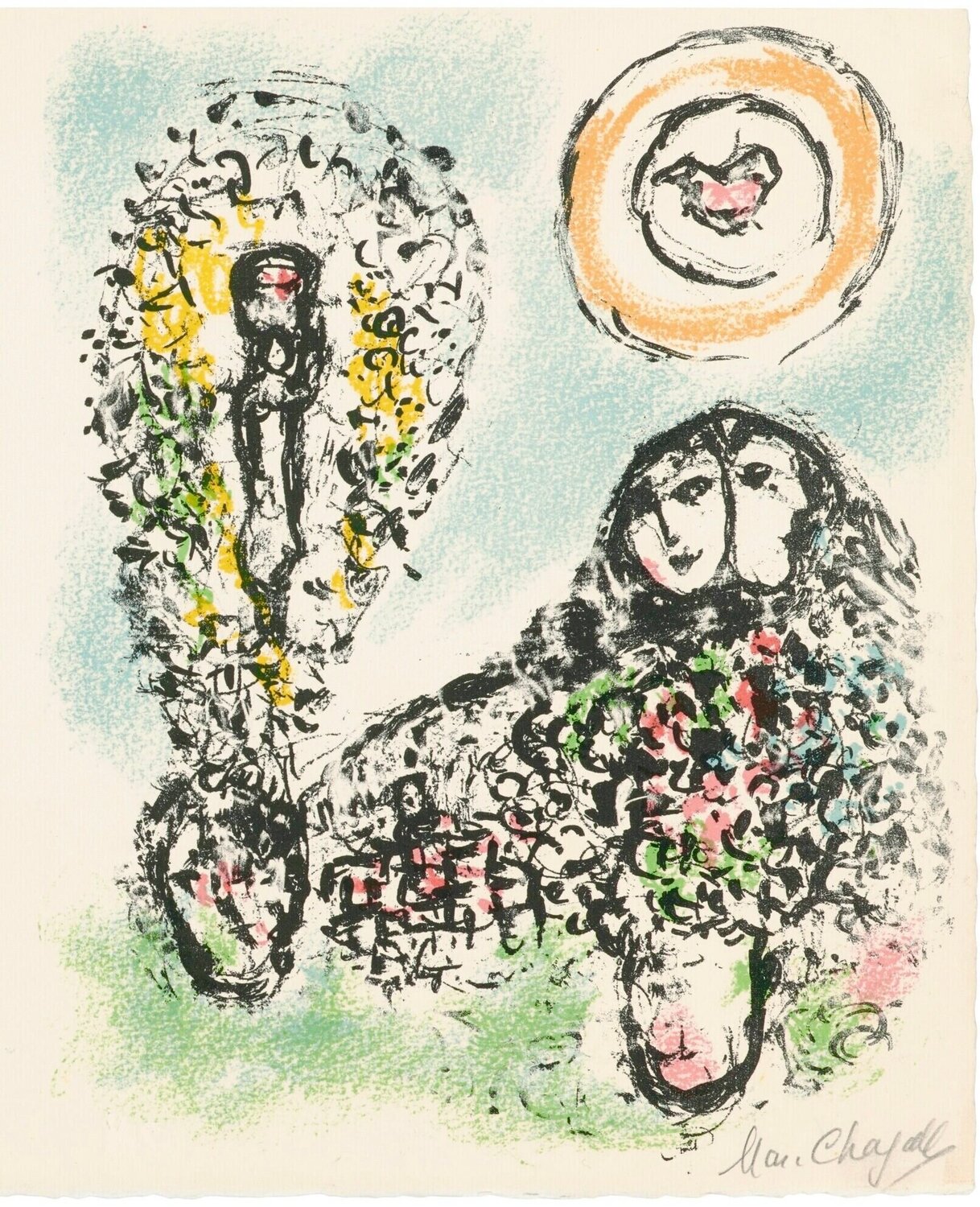 Frontispiece by Marc Chagall (1969) : Print Lithography - Singulart