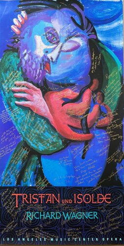 Tristan und Isolde (hand signed and inscribed by David Hockney as well ...