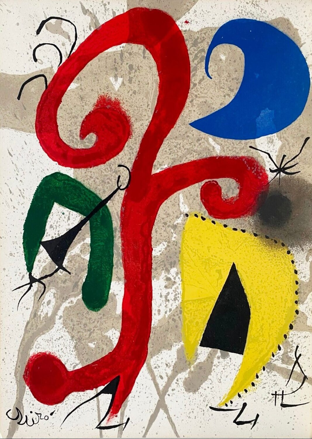 Jardin au clair de lune von Joan Miró (1973): Druck Flachdruck - Singulart