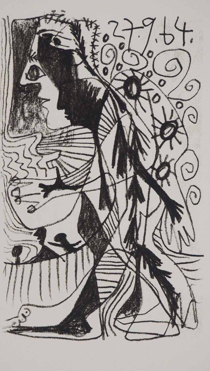 Portrait cubiste by Pablo Picasso (1964) : Print Lithography - Singulart