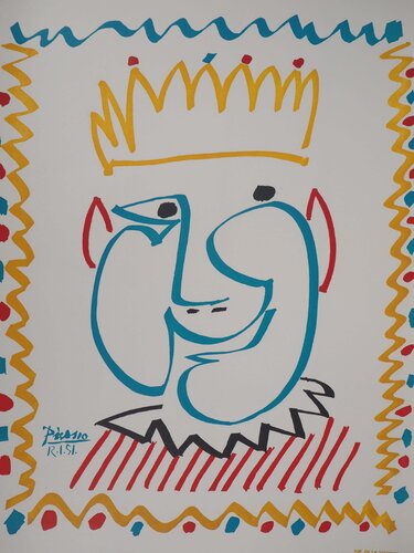 Femme nue au bonnet turc de Pablo Picasso (1974) : Impression Lithographie - Singulart