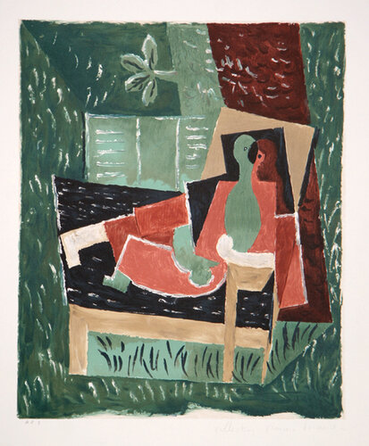 Femme nue au bonnet turc de Pablo Picasso (1974) : Impression Lithographie - Singulart