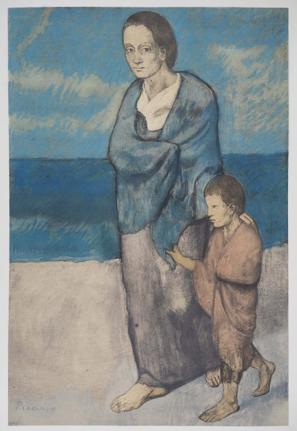 Mère et enfant by Pablo Picasso (N.D) : Print Lithography - Singulart