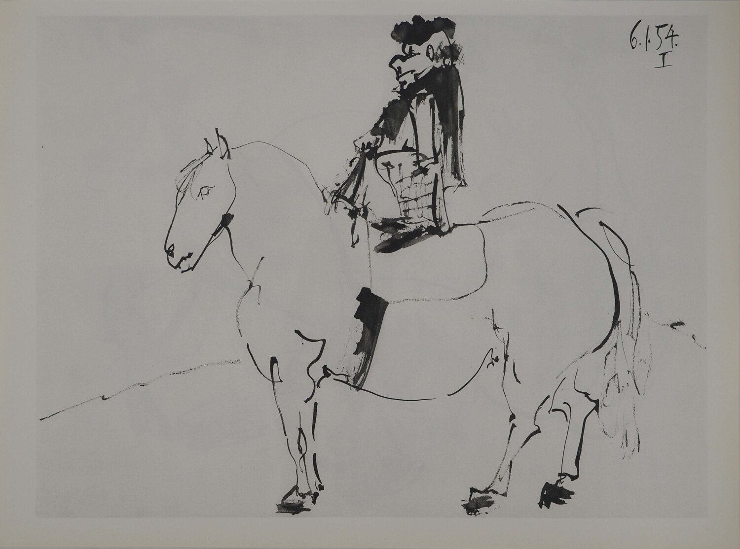 Le cavalier et son cheval by Pablo Picasso (N.D) : Print Engraving ...