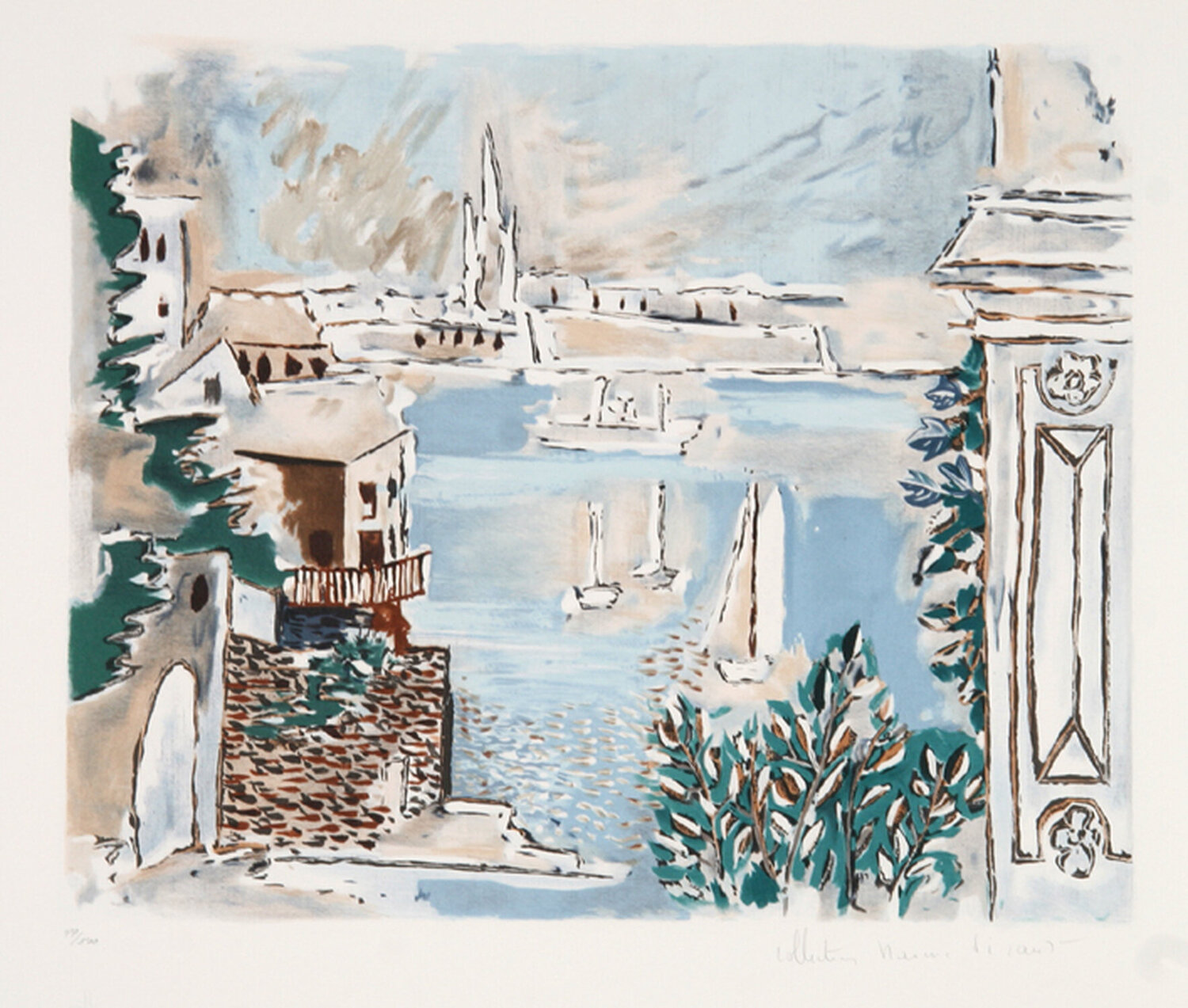 Paysage de Dinard by Pablo Picasso (N.D) : Print Lithography on Paper ...