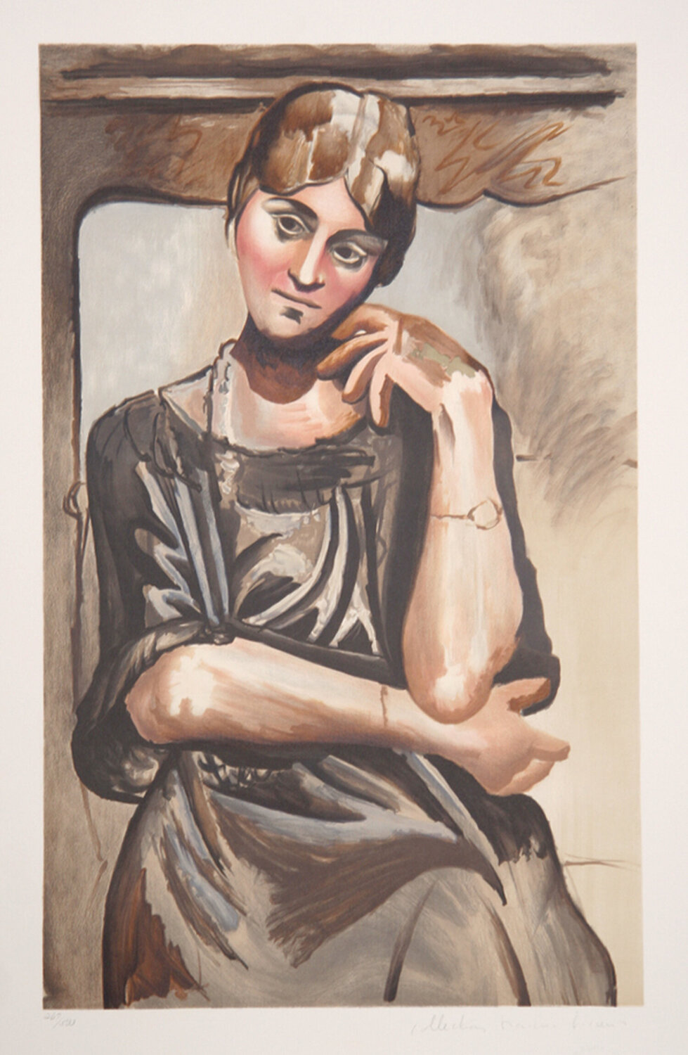 Olga Picasso, 1917 de Pablo Picasso (N.D): Impresión Litografía - Singulart