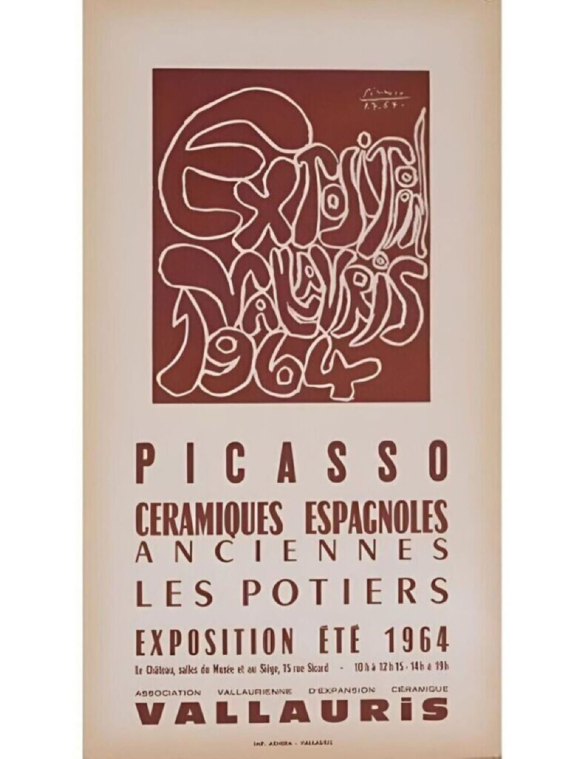 Picasso Ceramiques Espagnoles 1964 exposition lithograph de Pablo ...